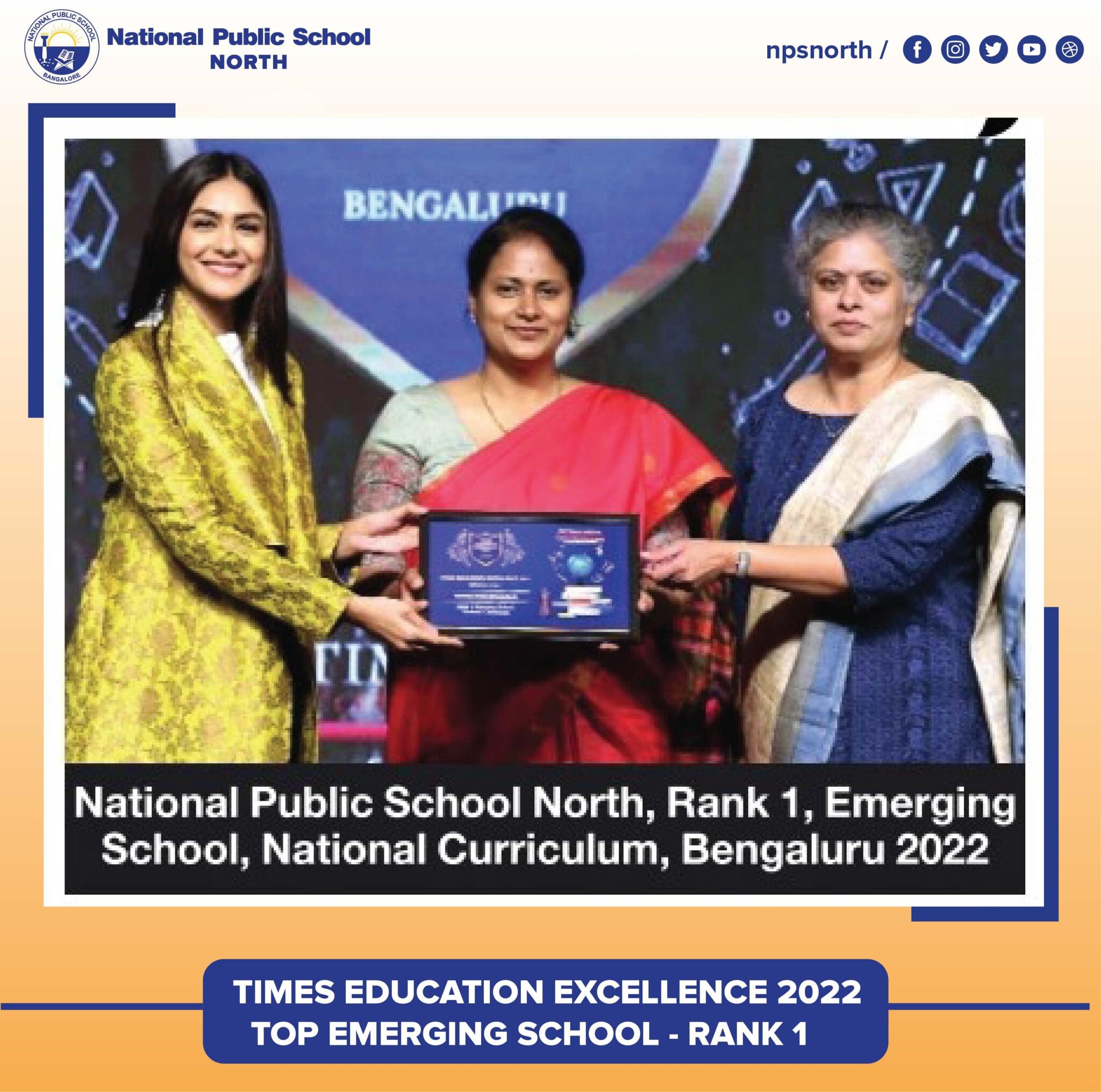 Times Education Excellence Award- 2022 - NPS North