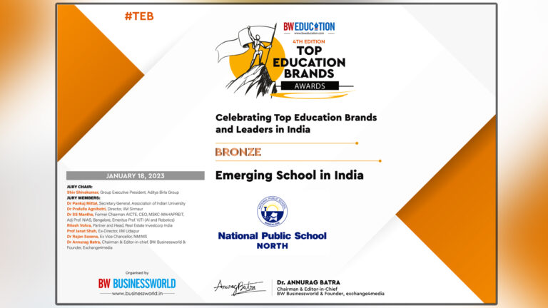 Top Education Brands Awards- 2022 - NPS North